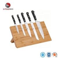 China Accepted OEM ODM Bamboo Magnetic Stand Magnetic Knife Block for Cooking Utensils More for sale