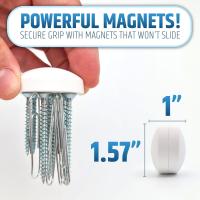 China Customized Magnetic Curtain Weights with D40*15 mm Ferrite Magnet and Rubber Material for sale