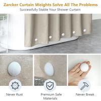 China Shower Curtain Weights with Strong Pull Force and Waterproof Rubber Coated Magnets for sale