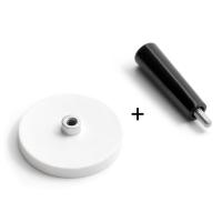 China Handle Type Rubber coated Pot Magnet Max Working Temperature 80 Centigrade for sale