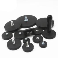 China Lead Time For Rubber Coated Neodymium Pot Magnet D88mm D66mm D43mm D36mm 15-20 Days for sale