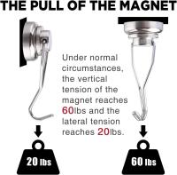China Upgraded Neodymium Magnets Strong and Durable Magnetic Hook Hanger with Nickel Coating for sale