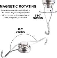 China Upgraded Neodymium Magnets Strong and Durable Magnetic Hook Hanger with Nickel Coating for sale