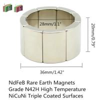 China Main Material Neodymium NdFeB Arc Stator Rotor Permanent Motor Magnet for Industrial for sale