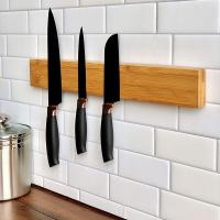 China Sample Lead Time 2-3 Days Strong Neodymium Magnet Bamboo Magnetic Knife Strip / Bar for sale