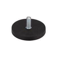 China D66mm Rubberized neodymium pot magnets with 20kg force and durable rubber coating for sale