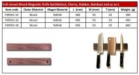 China Eco-Friendly Bamboo Wood Magnetic Knife Holder for Stylish Kitchenroom Knives Storage for sale