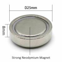 China Ni Surface Coating Custom 1000lbs Pull Force N52 Fishing Magnet with Double-Sided Pull for sale