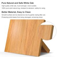 China Custom Design Magnetic Knife Block Natural Bamboo Stand Holder with Strong Magnets for sale