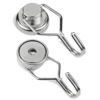 China Rare Earth Magnetic Hook Heavy Duty Neodymium Magnets Upgraded Design with Swivel Cara for sale