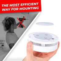 China Nickel Coated Smoke Detector Mounting Kit for Fire House Alarms without Drilling for sale