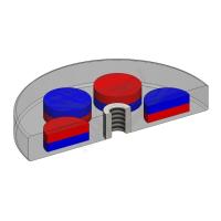 China Neodymium Magnet Rubber Pot Magnets With And Custom Packing And M6 M8 Threaded Holes for sale