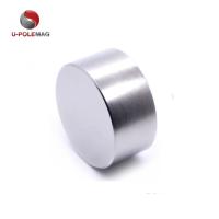 China 191g Weight N52 Silver Disc Magnet Neodymium D40x20mm with Axial Magnetized Direction for sale