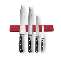 China Rubber Coated Magnet Magnetic Knife Holder Bar Inside Material Stainless steel Magnet for sale
