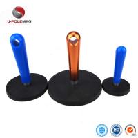 China Industrial Magnet Powerful Rubber Coated Pot Magnet With Attractive Magnetic Strength for sale