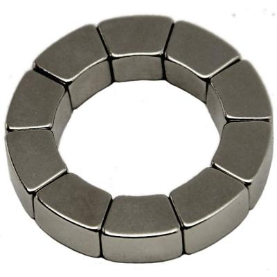 China Industrial Flywheel N35 Neodymium Arc Magnet for Electricity Generation and Efficiency for sale