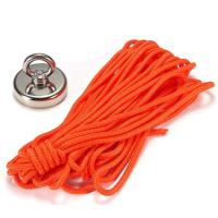 China 148 LBS 67 KG Pulling Force Rare Earth POT Magnet with Eyebolt D48mm and High Tolerance for sale