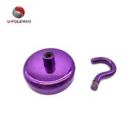 China Neodymium Magnet Decorative Pot Magnet with Hook D10mm-75mm and Powerful Magnetic Hook for sale