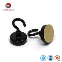 China Powerful Ferrite Magnetic Hooks For Hanging In White And Black for sale