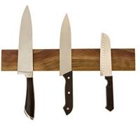 China Practical Kitchen Tool Walnut Magnetic Knife Holder with Multi Purpose Functionality for sale