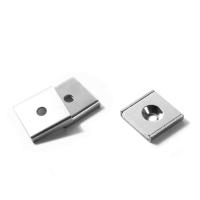 China NdFeb Block Magnet Steel Channel POT with 1 Countersunk Hole For Industry Processing for sale
