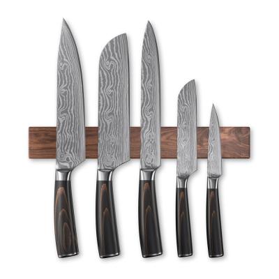 China 16 Inch Walnut Grain Knife Magnetic Strip Optional Size 14inch Bar for Culinary School for sale