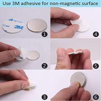 China Permanent NdFeB Material Super Strong Round Disc N52 Neodymium Magnet with 3M Adhesive for sale