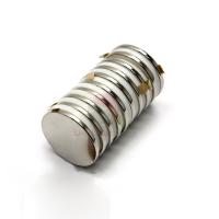 China NiCuNi Coated Custom NdFeB Magnet N35 N42 N48 N52 Neodymium Disc Magnets with 3M Adhesive for sale
