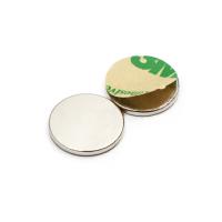 China NiCuNi Coated Custom NdFeB Magnet N35 N42 N48 N52 Neodymium Disc Magnets with 3M Adhesive for sale