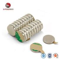 China NiCuNi Coated Custom NdFeB Magnet N35 N42 N48 N52 Neodymium Disc Magnets with 3M Adhesive for sale