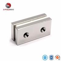 China Industrial Magnet N35 Countersunk Hole 5mm Block Strong Rare Earth Neodymium Magnets for sale