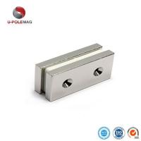 China Industrial Magnet N35 Countersunk Hole 5mm Block Strong Rare Earth Neodymium Magnets for sale