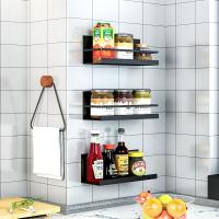 China Customized Sizes Magnetic Adsorption Spice Shelf for Kitchen Bathroom Washing Machine for sale