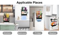 China Customized Sizes Magnetic Adsorption Spice Shelf for Kitchen Bathroom Washing Machine for sale