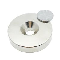 China N52 Neodymium Magnet with Industrial Magnet Shape Pot / Cup Shape and Countersunk Hole for sale