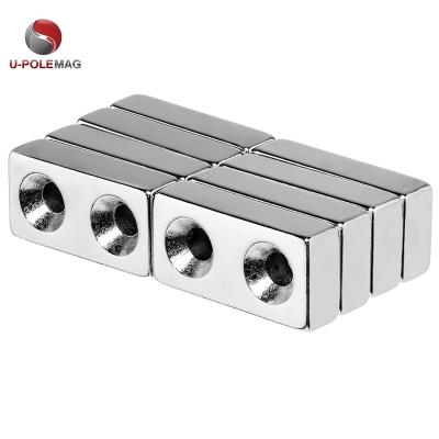 China Permanent Neodymium Rectangle Magnet 25.4 x 12.7 x 6.35 mm with Strong Magnetic Force for sale