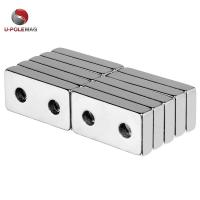 China Permanent Neodymium Rectangle Magnet 25.4 x 12.7 x 6.35 mm with Strong Magnetic Force for sale