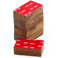 China Sustainable Wood Magnetic Knife Holder For Wall STRONG Neodymium Magnets Adhesive Strip for sale