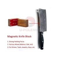 China Sustainable Wood Magnetic Knife Holder For Wall STRONG Neodymium Magnets Adhesive Strip for sale