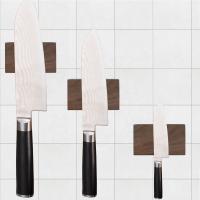 China Sustainable Wood Magnetic Knife Holder For Wall STRONG Neodymium Magnets Adhesive Strip for sale