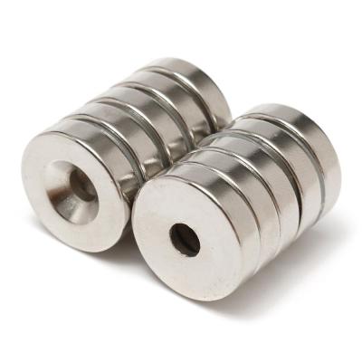 China Custom Neodymium Countersunk Magnets for Optimal Performance Density 7.6g/cm3 Grade N42 for sale