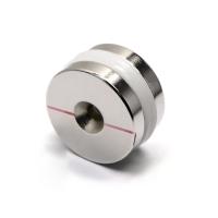 China 60°C Maximum Working Temperature N52 Neodymium Disc Magnet with M10 Countersunk Hole for sale