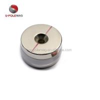China 60°C Maximum Working Temperature N52 Neodymium Disc Magnet with M10 Countersunk Hole for sale