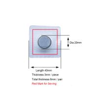 China Permanent Hidden Purse Closure Fastener Magnetic Snap in PVC for Handbag Clothing for sale