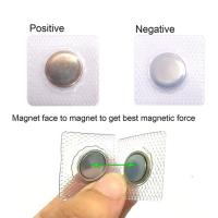 China Zinc PVC Coating Steel Hidden Invisible Sew Magnetic Button for Clothing for sale