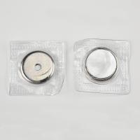 China Sample PVC coated Waterproof Sew in Monopole Neodymium Magnet for raincoat D25x3mm for sale
