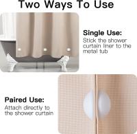 China Strong Magnets for Shower Curtain Heavy-Duty Never Rust No Noise Silicone Coated for sale