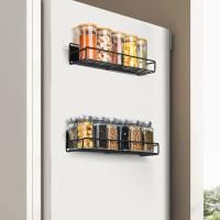 China Double Tier Magnetic Fridge Storage Organizer Customized for Kitchen and Refrigerator for sale