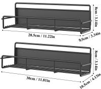 China Super Space-Saving Magnetic Spice Rack for Refrigerator Strong Magnet Metal Material for sale