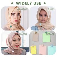 China 50 Pieces A4 Holding No Snag Hijab Magnets Strongest Magnetic Pins for Women Clothing for sale